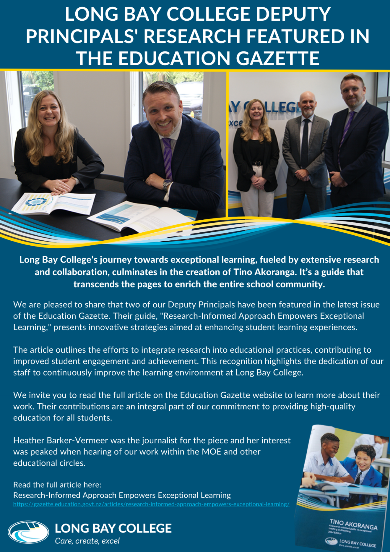 Long Bay College Deputy Principals’ Research Featured in the Education ...